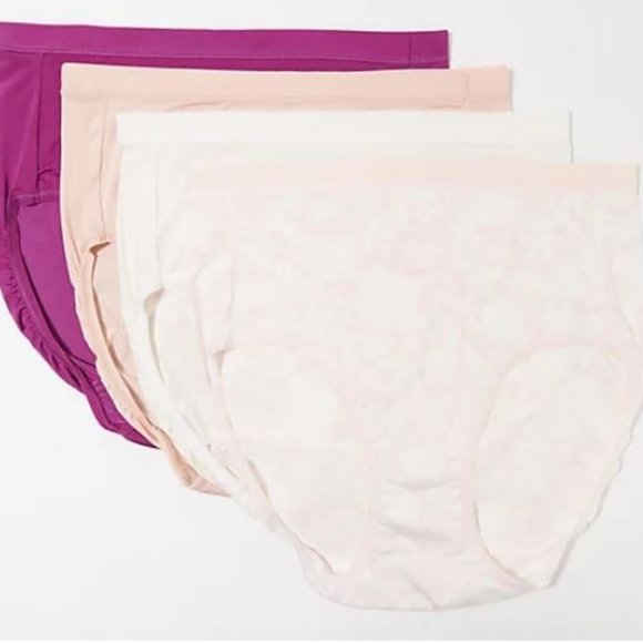 Breezies Intimates And Sleepwear Breezies Set Of 4 Silky Knit Hicut